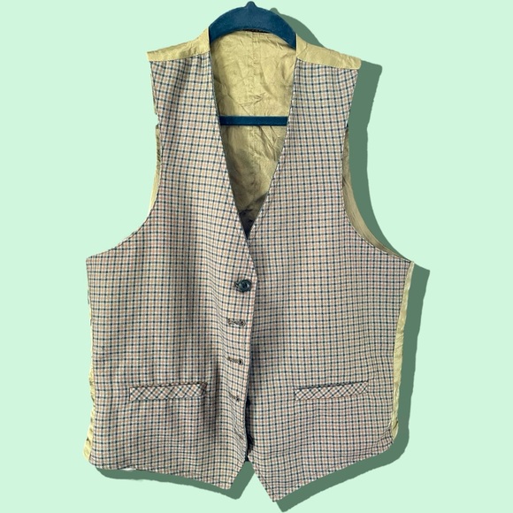 Vintage | Jackets & Coats | Vintage Reversible Plaid Vest | Poshmark